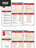 Well Control Kill Sheet (Low Angle Wells) : Drillstring Volume Annular ...