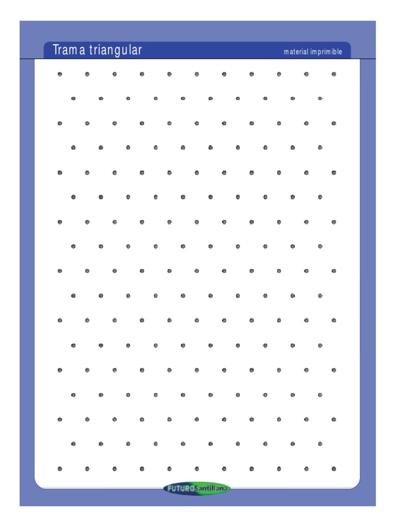 Trama Triangular: Material Imprimible | PDF