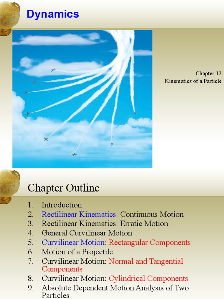 Dynamics: Kinematics of A Particle | PDF | Euclidean Vector | Kinematics