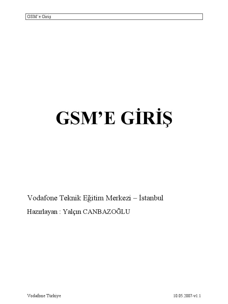 GSM'E GİRİSi | PDF