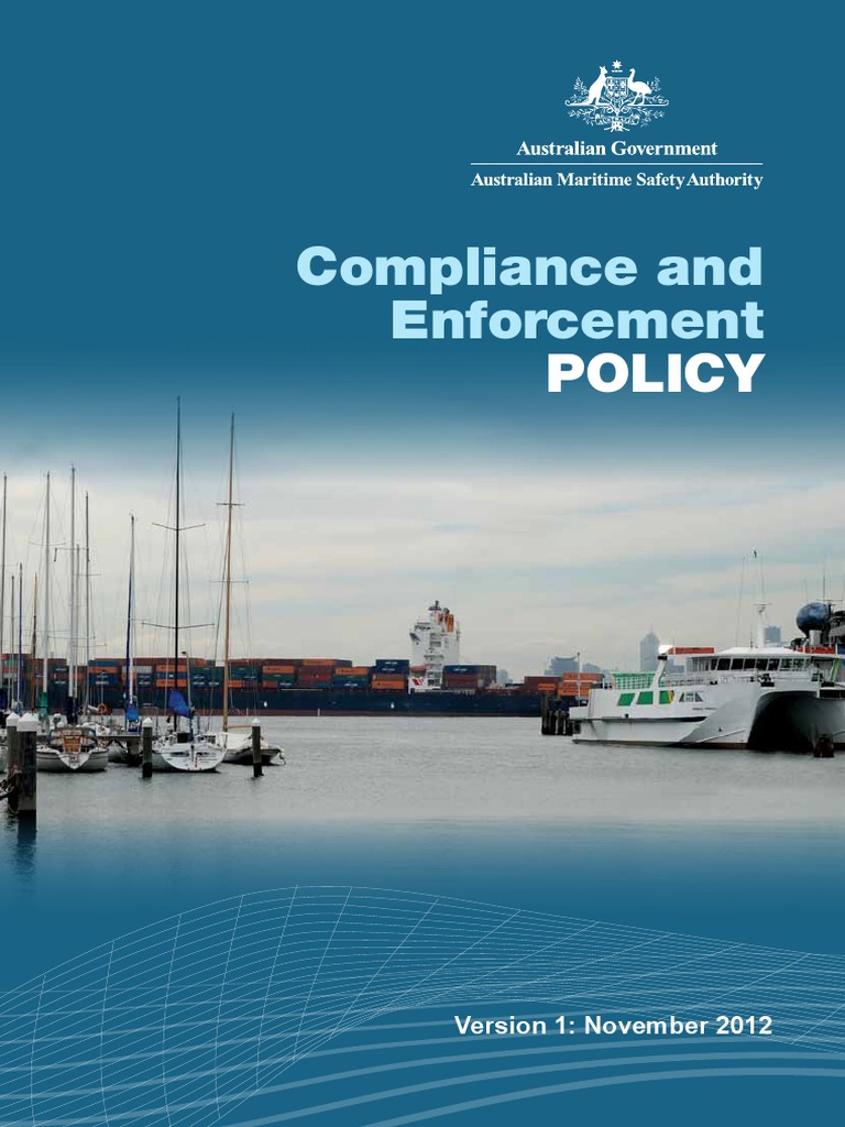 AMSA Compliance and Enforcement Policy | PDF | Regulatory Compliance ...