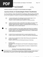 Asa Physical Status Classification System | PDF | Myocardial Infarction ...