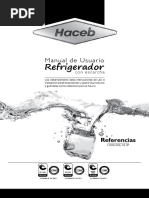 Instrucciones Nevera Haceb - Manual de Usuario PDF | PDF | Refrigerador | Alimentos