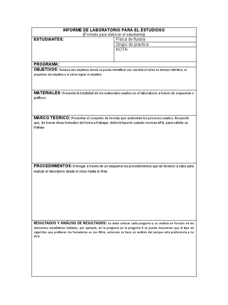 Formato Informe Laboratorio | PDF | Computadoras | Tecnología e ingeniería
