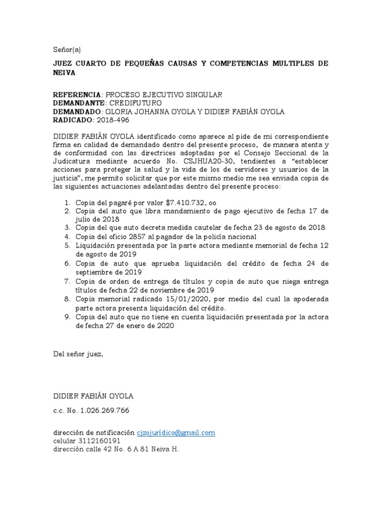 Modelo De Memorial En Word