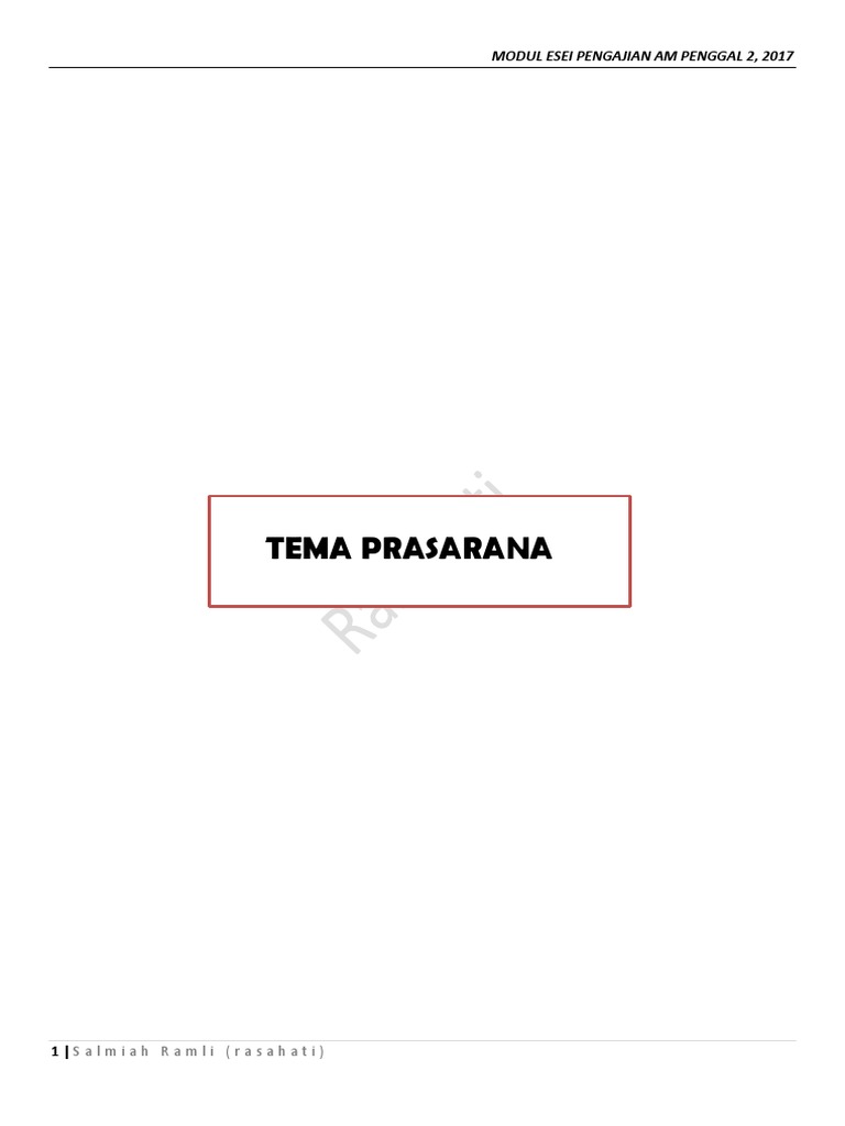 Karangan Prasarana | PDF