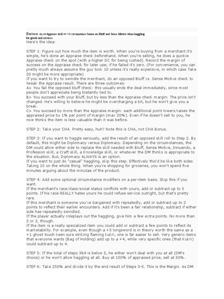 Haggling | PDF | Bargaining | Prices
