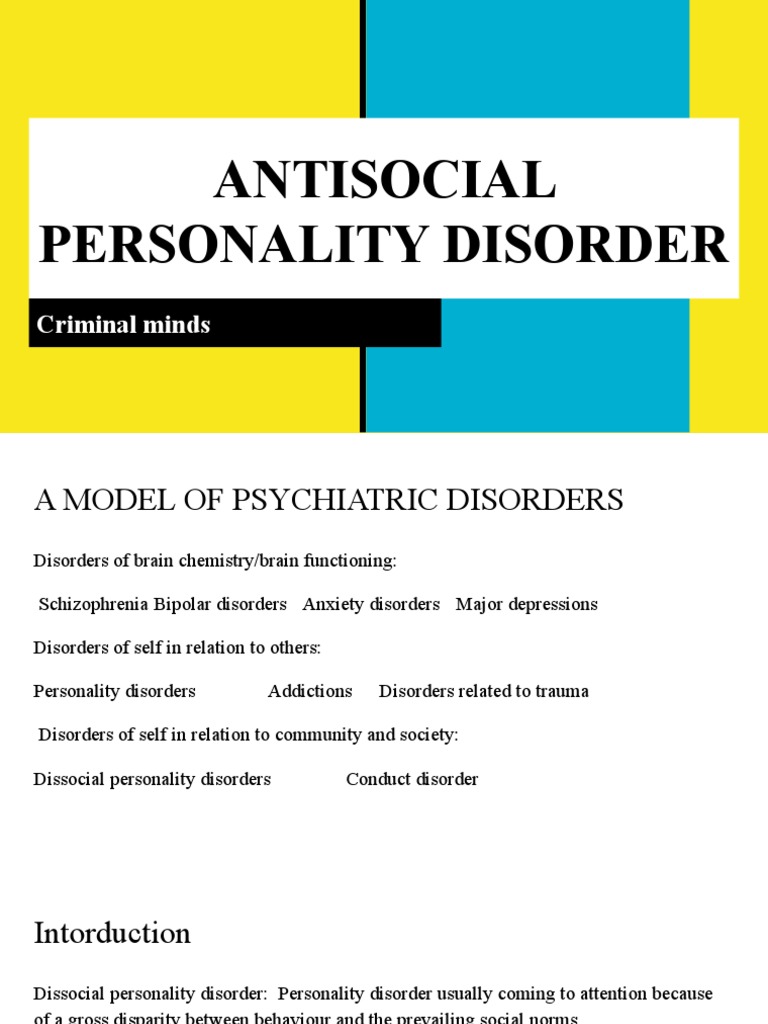 Antisocial Personality Disorder | PDF | Self-Improvement