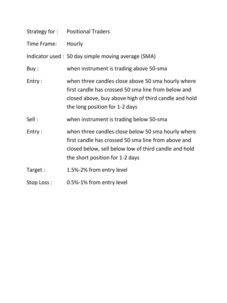 50-Sma Strategy PDF | PDF