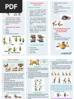 Triptico Higiene Postural | PDF | La columna vertebral | Anatomía humana