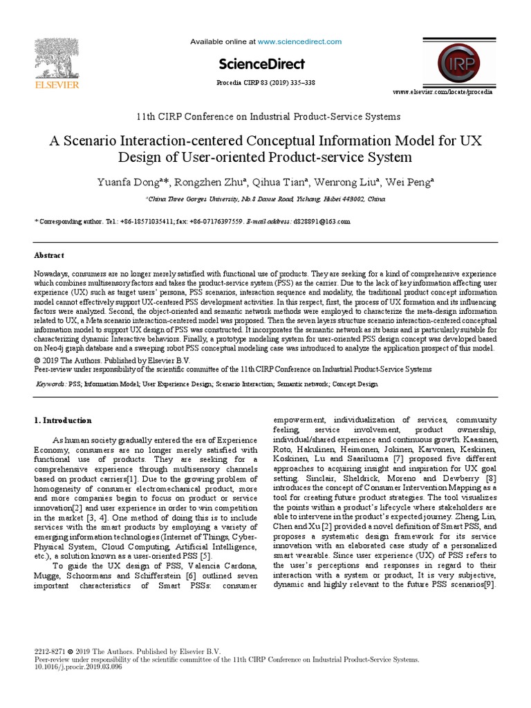 Scenario Interaction Centered | PDF | Conceptual Model | System
