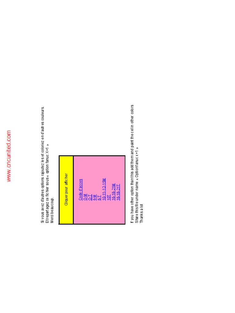 Fanuc All Options 16i 18i o 15 21 Parameter 9900 | PDF | Computing ...