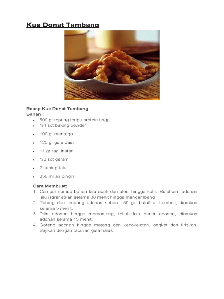 Resep Adonan Beragi | PDF