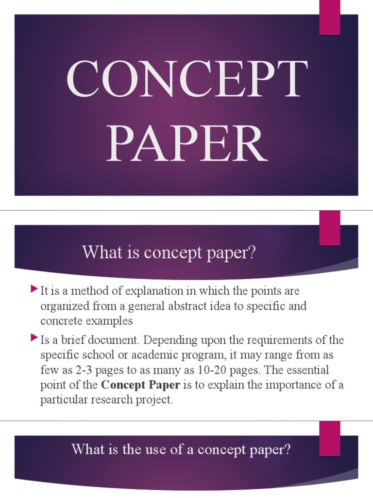 Concept Paper | PDF | Concept | Rat