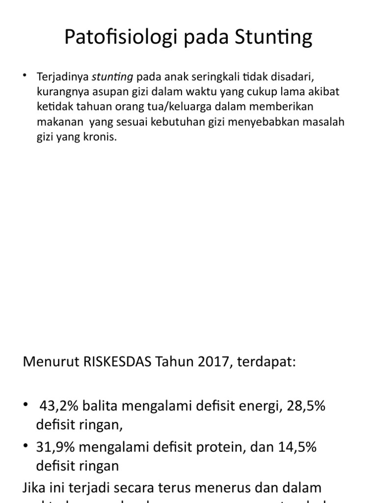Patofisiologi Pada Stunting | PDF | Kesehatan Holistik