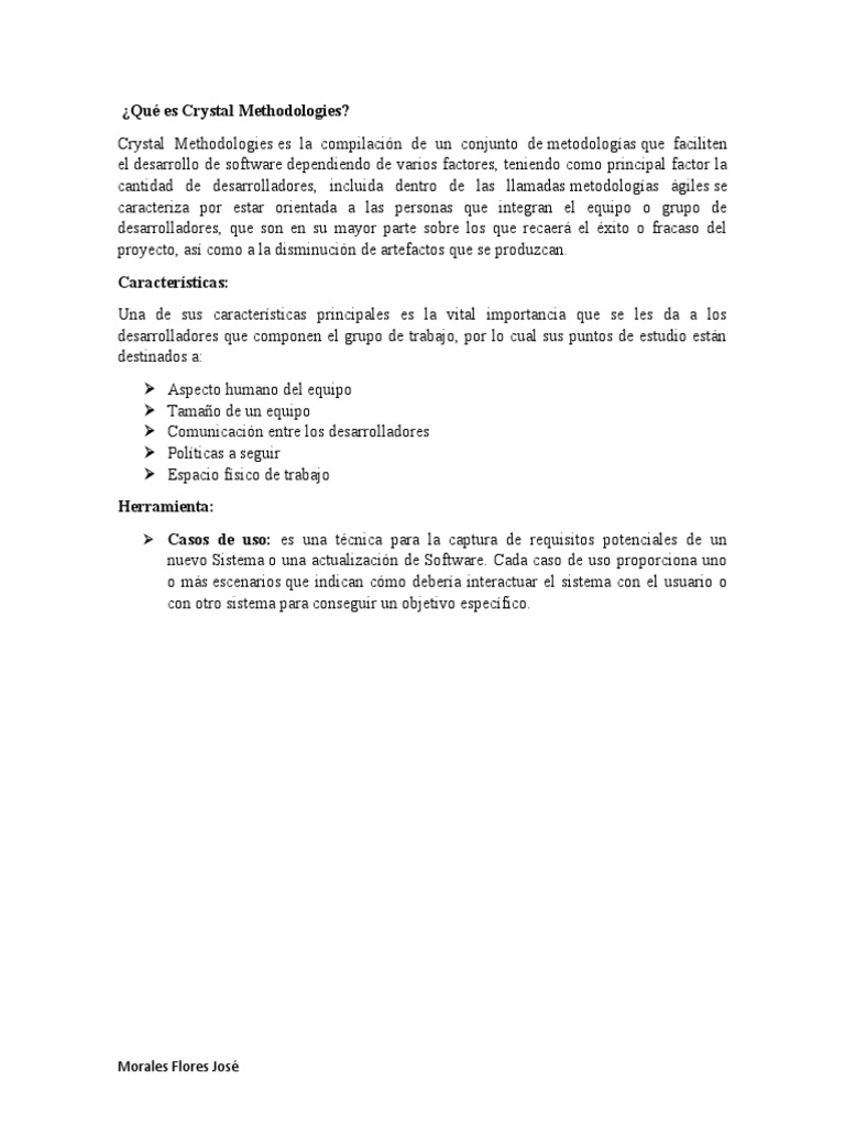 Crystal Methodologies | PDF