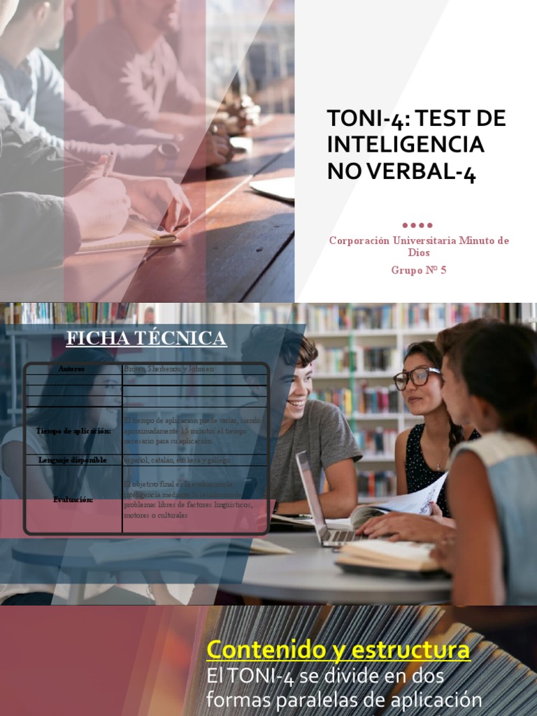 Evaluación del Test TONI-4 de Inteligencia | PDF | Inteligencia ...