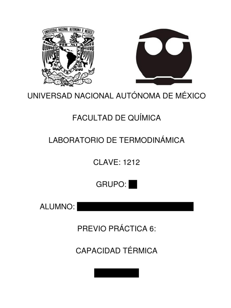 Previo Capacidad Termica | PDF | Capacidad calorífica | Temperatura