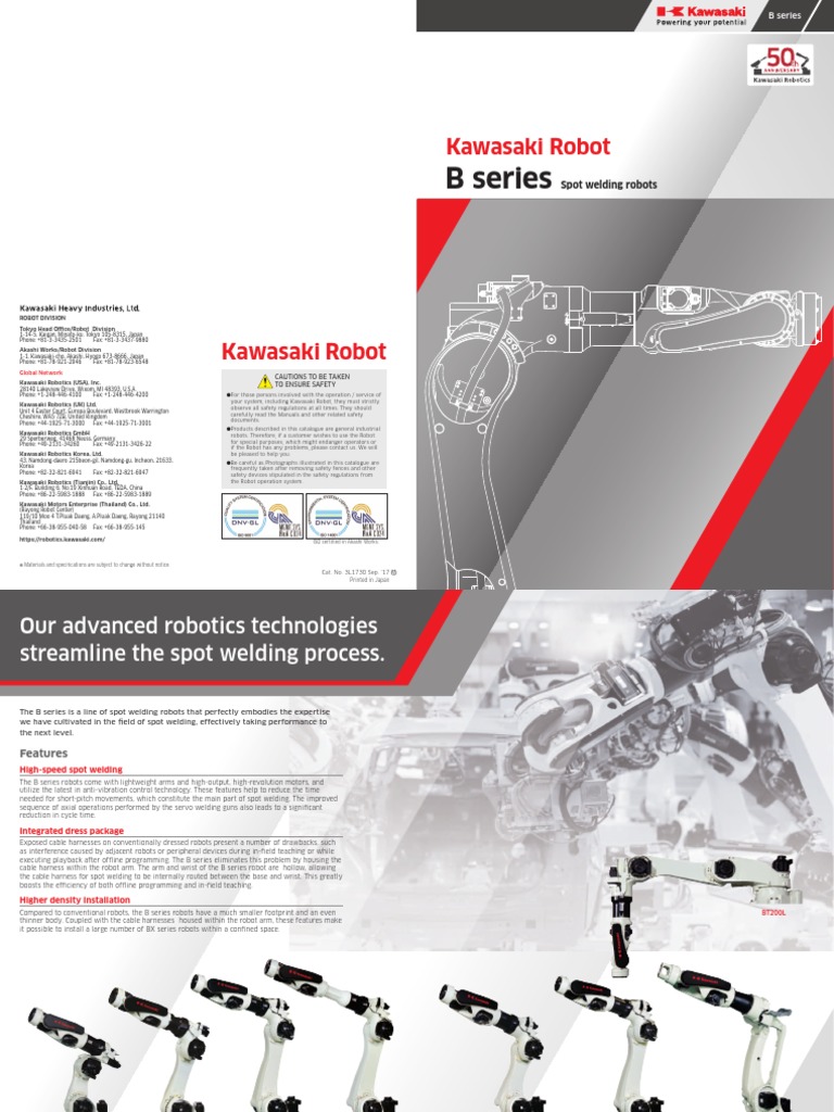 B Series: Kawasaki Robot | PDF | Robot | Robotics