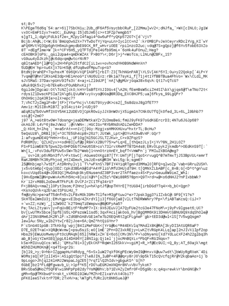 Random Character Sequence | PDF