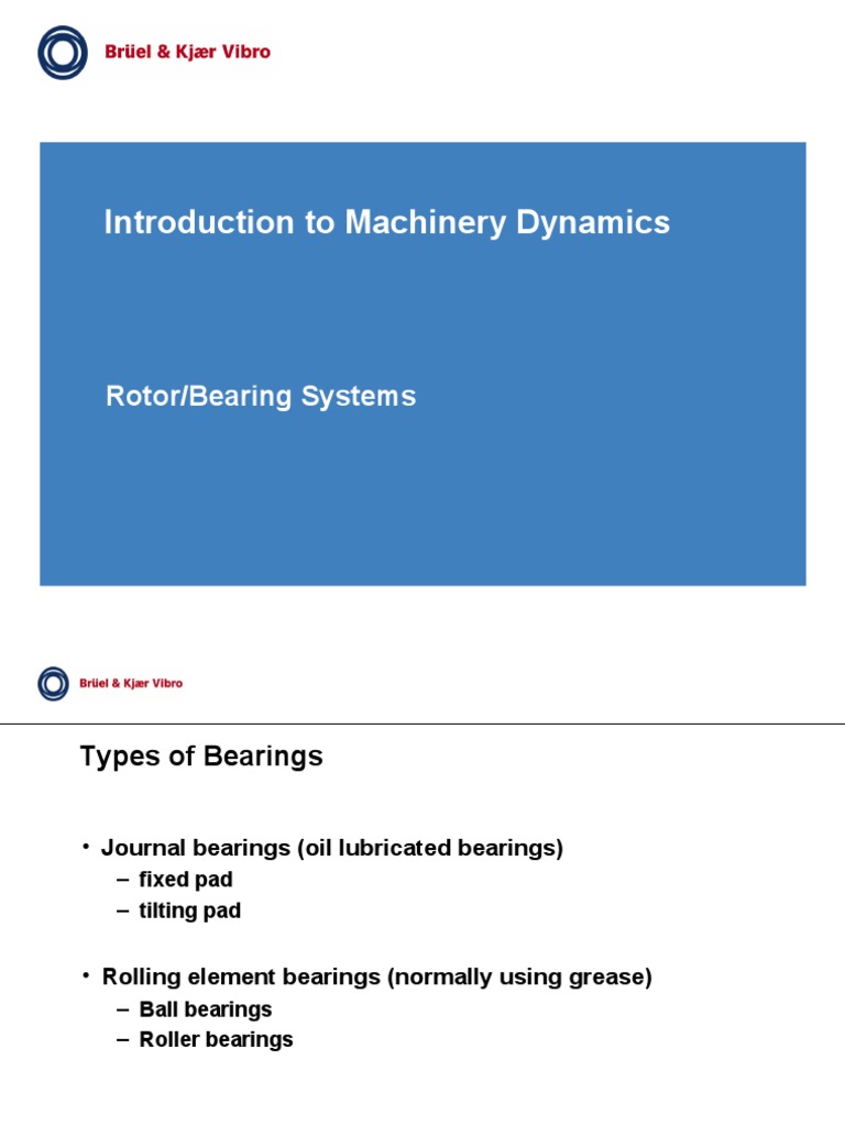 Introduction To Machinery Dynamics Part 2 | PDF | Bearing (Mechanical ...