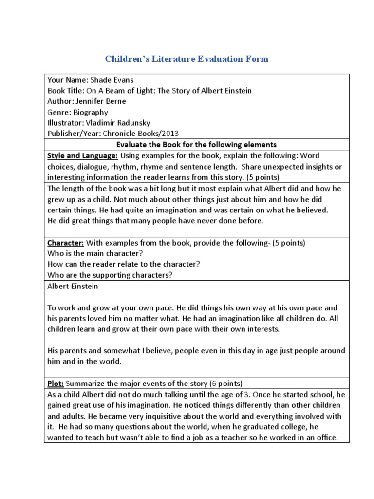 Ece 260 Biography Evaluation Extension | PDF | Books | Drawing