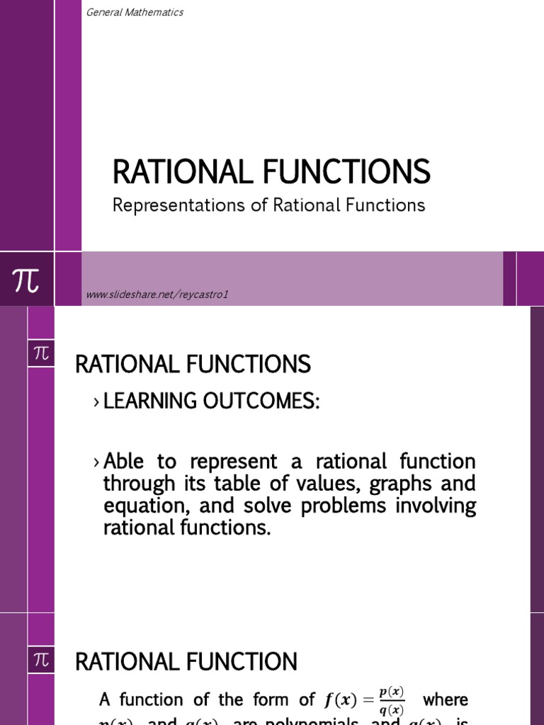 Rational Function | PDF | Function (Mathematics) | Speed