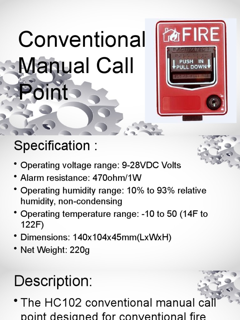 Conventional Manual Call Point Specs | PDF | Technology & Engineering