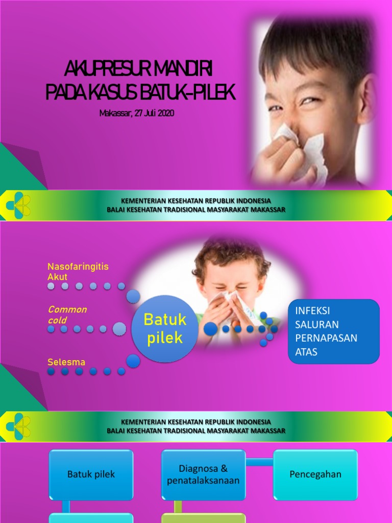 AKUPRESUR MANDIRI PADA KASUS BATUK-PILEK - Ok PDF | PDF | Kesehatan Holistik | Sains & Matematika