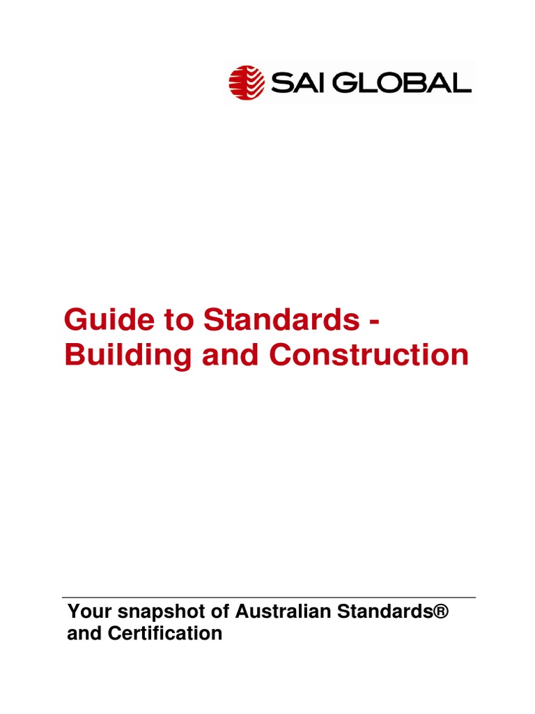 Guide To Standards - Building and Construction | PDF