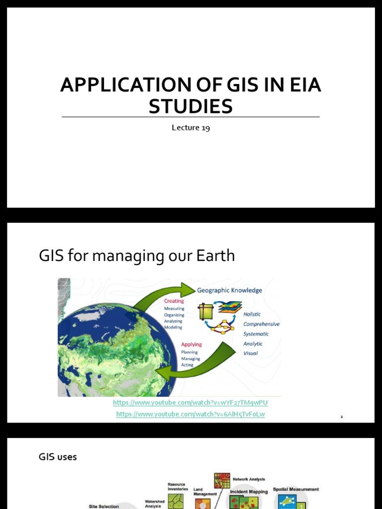 Application of Gis in Eia Studies | Download Free PDF | Geographic ...