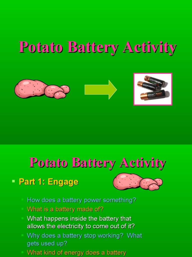 Potato Battery Science Project | PDF | Science & Mathematics