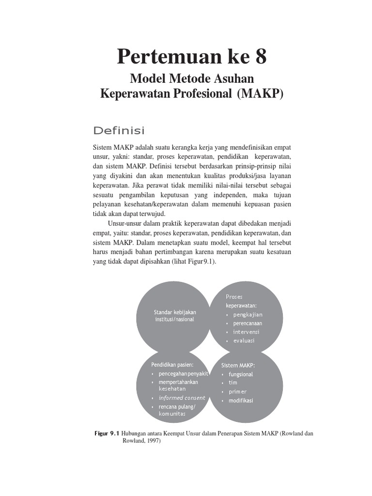 8 Model Asuhan Keperawatan MAKP PDF | PDF