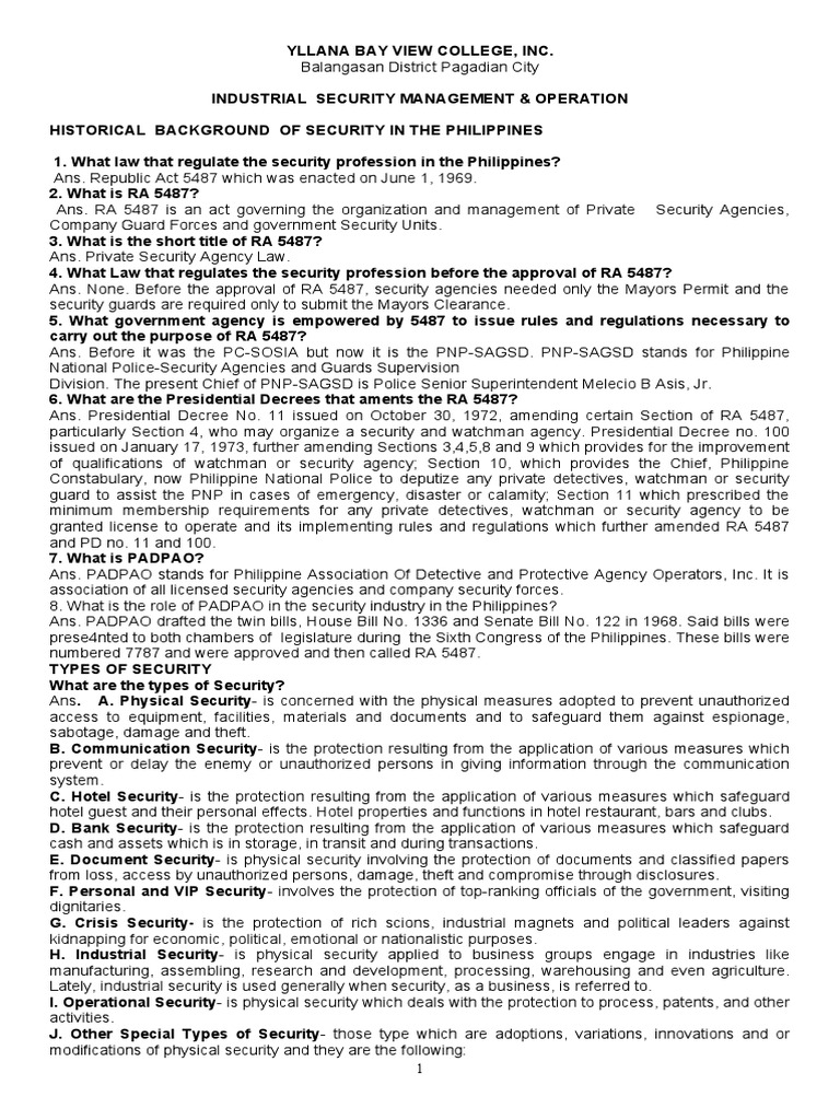 Industrial Security Management | PDF | Security Alarm | Security Guard