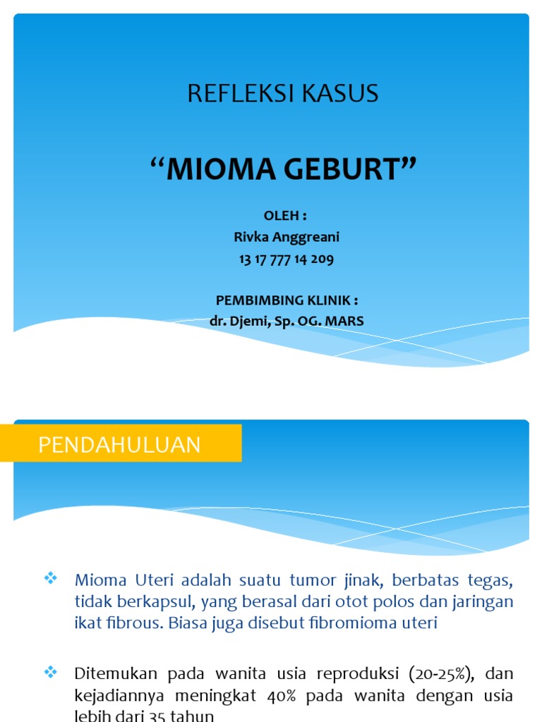 REFKA Mioma Geburt | PDF