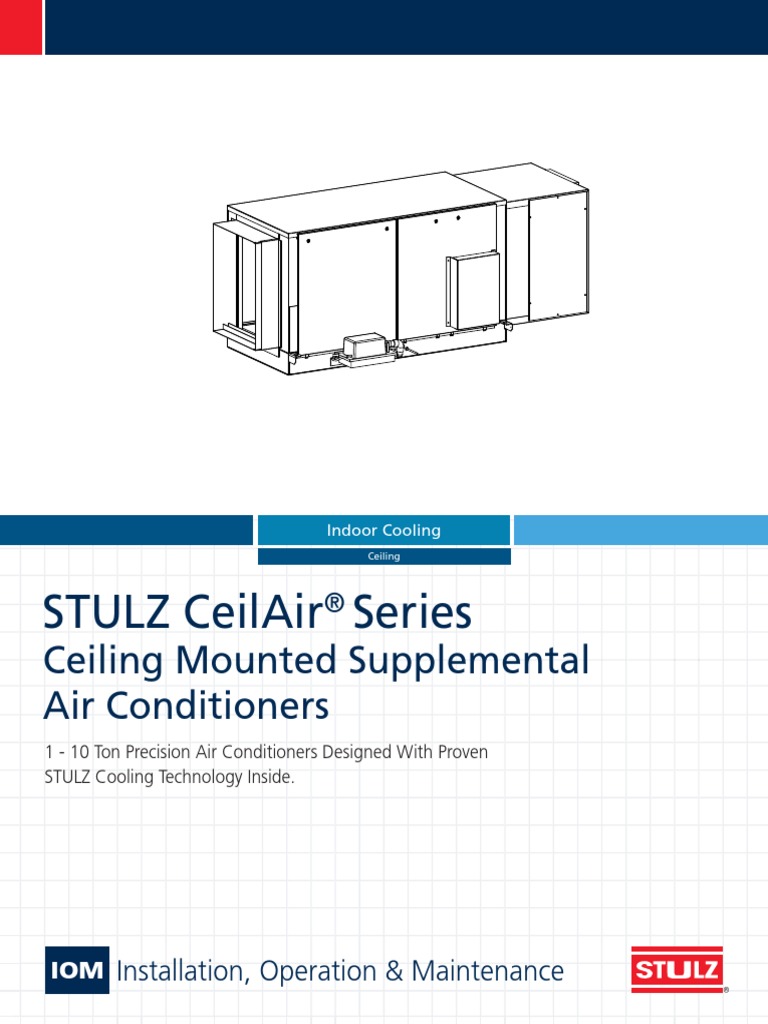STULZ CeilAir IOM OCH0006C | PDF | Air Conditioning | Thermostat