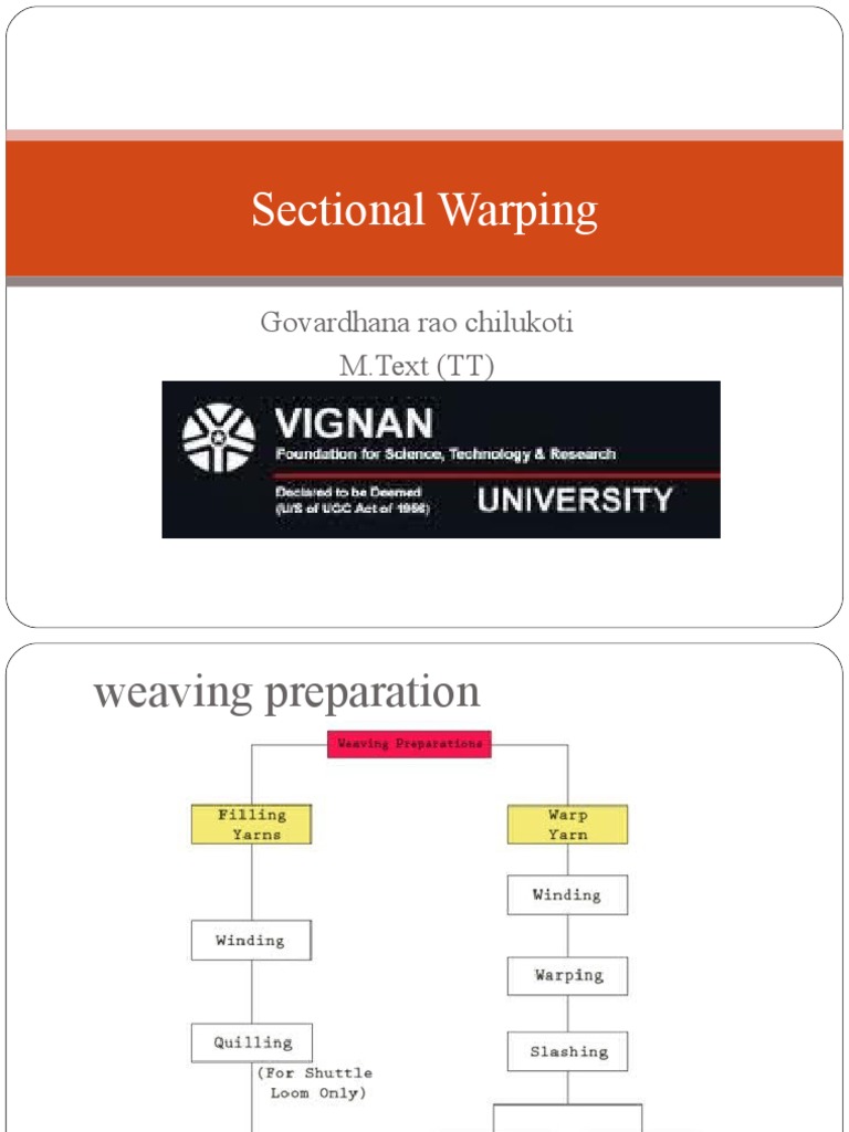 SECTIONAL Warping | PDF | Automation | Mechanical Engineering