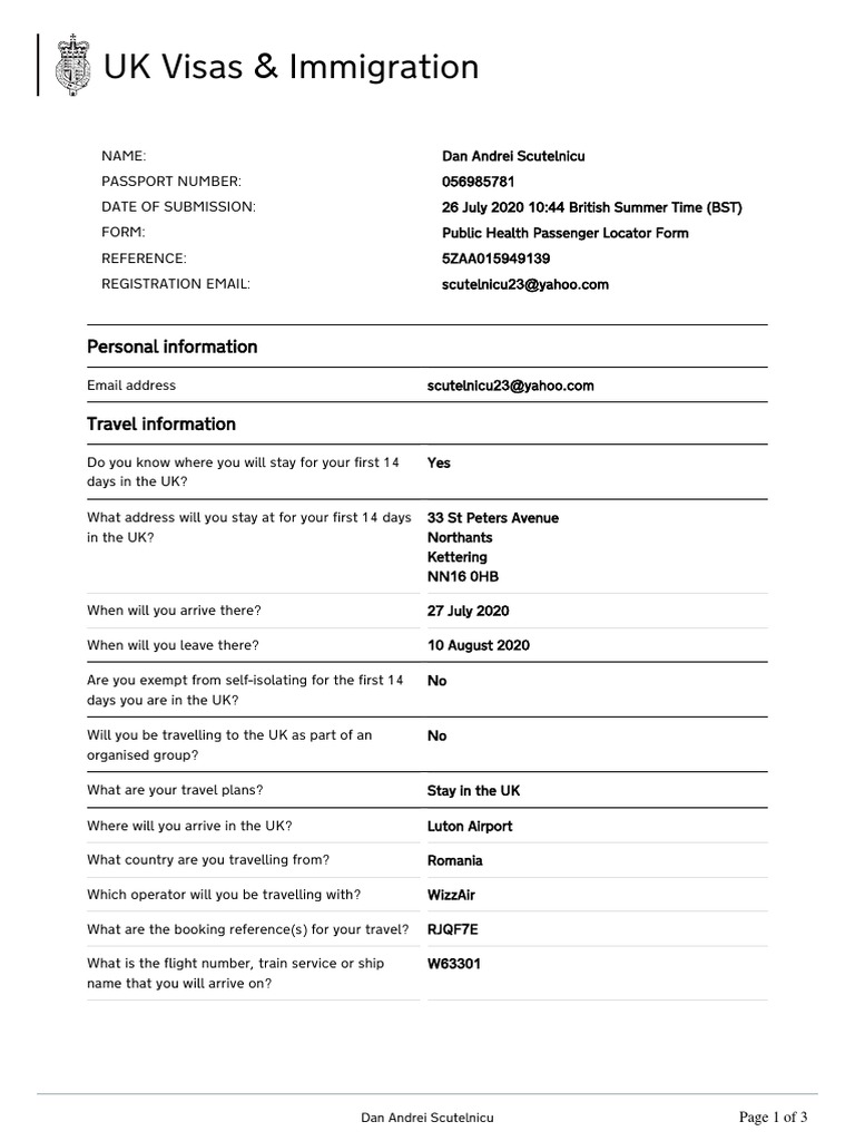 UK Visas & Immigration: Personal Information | PDF | Travel Visa | National Security