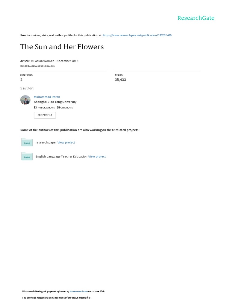 10.BookReviewTheSunandHerFlowers 121-1241 PDF | PDF | Feminism | Gender ...