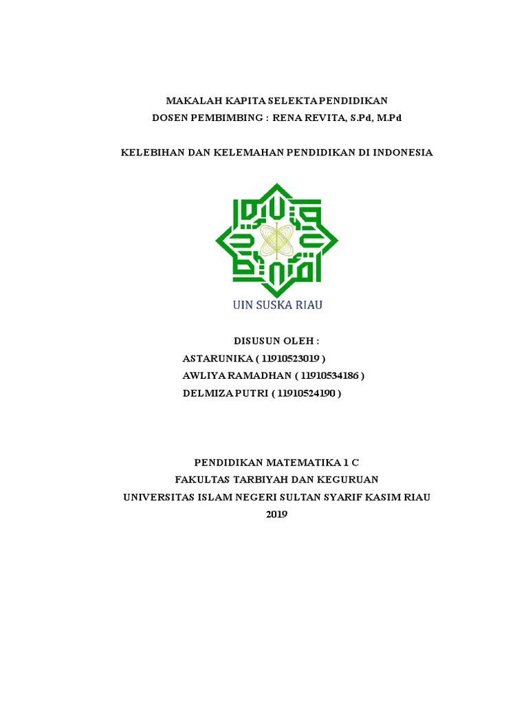 Kel 5 KSP (Kelebihan Dan Kekurangan Pendidikan Di Indonesia) | PDF | Karier & Perkembangan