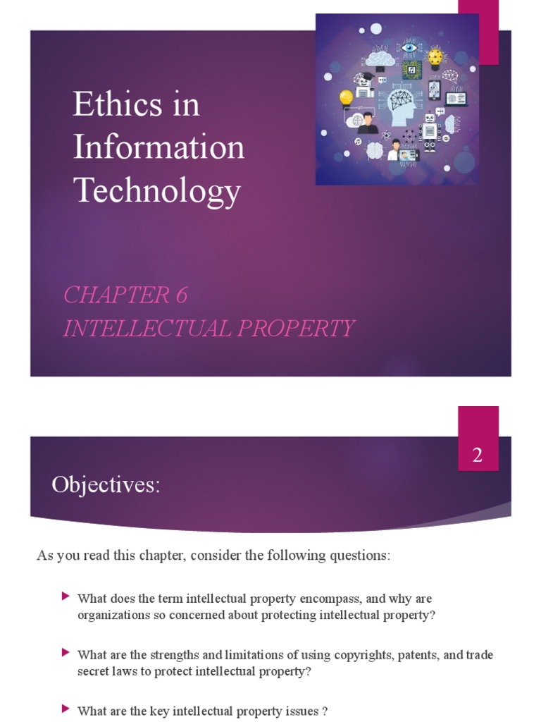 Ethics in Information Technology: Intellectual Property | PDF | Trade ...