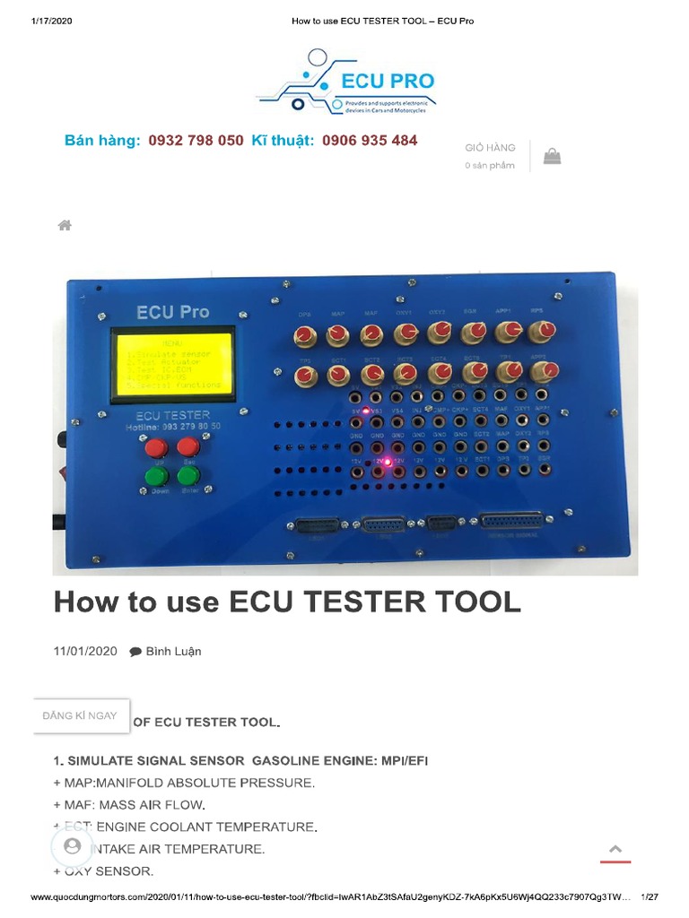 ECU Test Tool | PDF