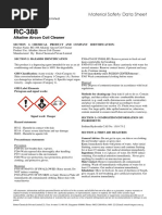 Kay-5 Sanitizer/Cleaner Safety Data Sheet | PDF | Toxicity | Dangerous ...