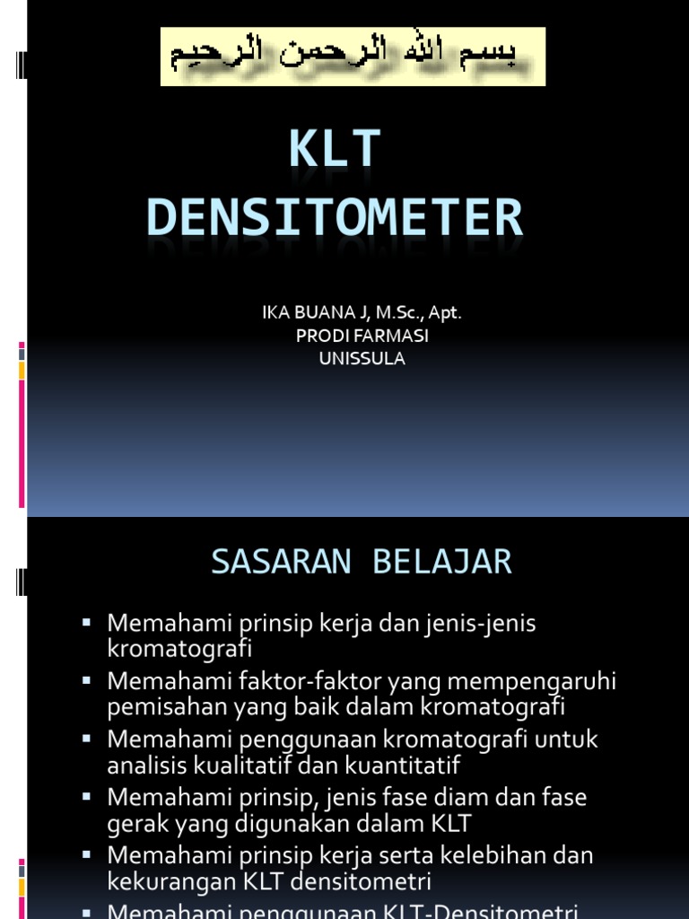 KLT Densitometer PDF | PDF