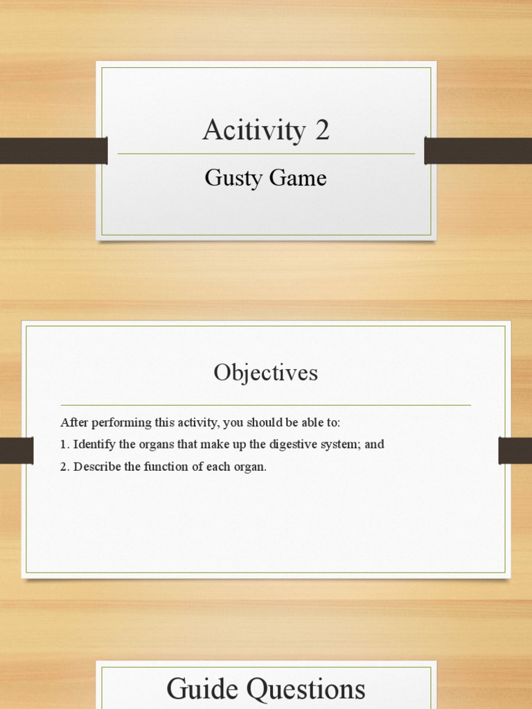 Acitivity 2 Gusty Game | PDF
