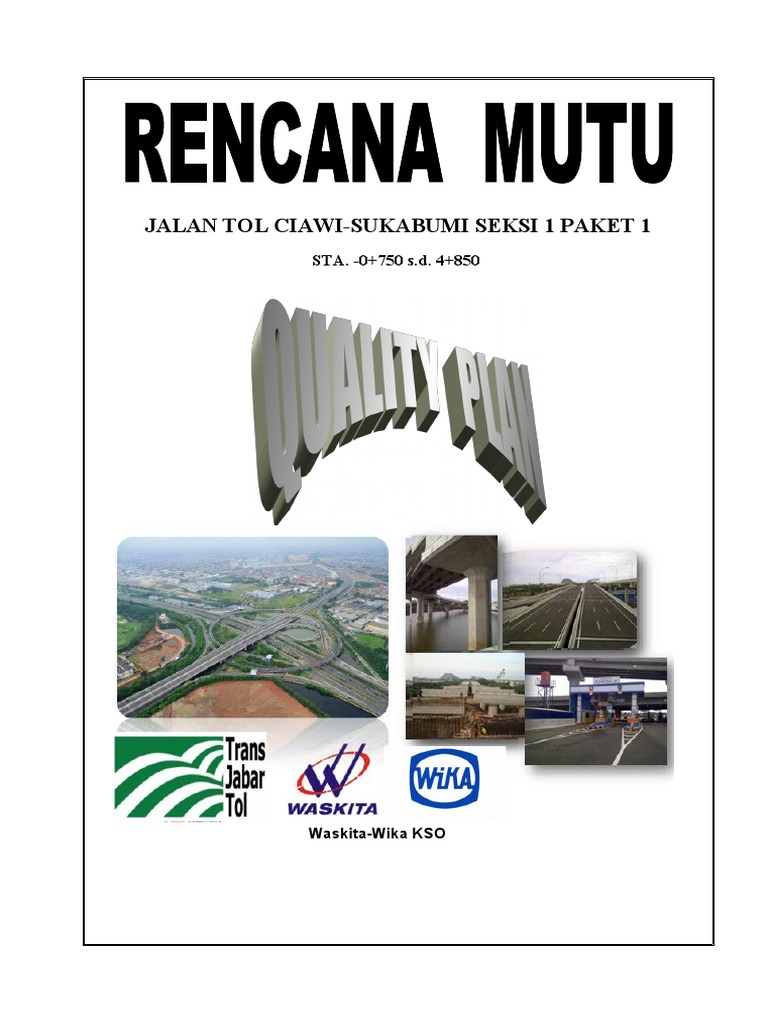 Rencana Mutu Proyek Tol Ciawi | PDF