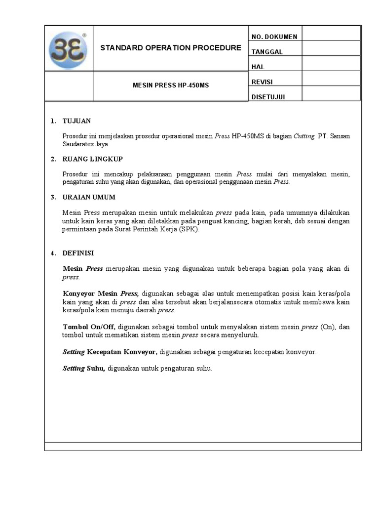 SOP Press Machine | PDF