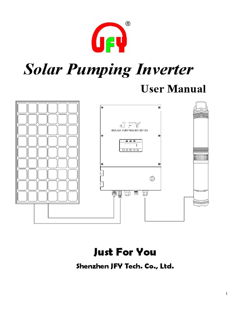 Jfy Solar Pump User Manual | PDF | Power Inverter | Photovoltaics