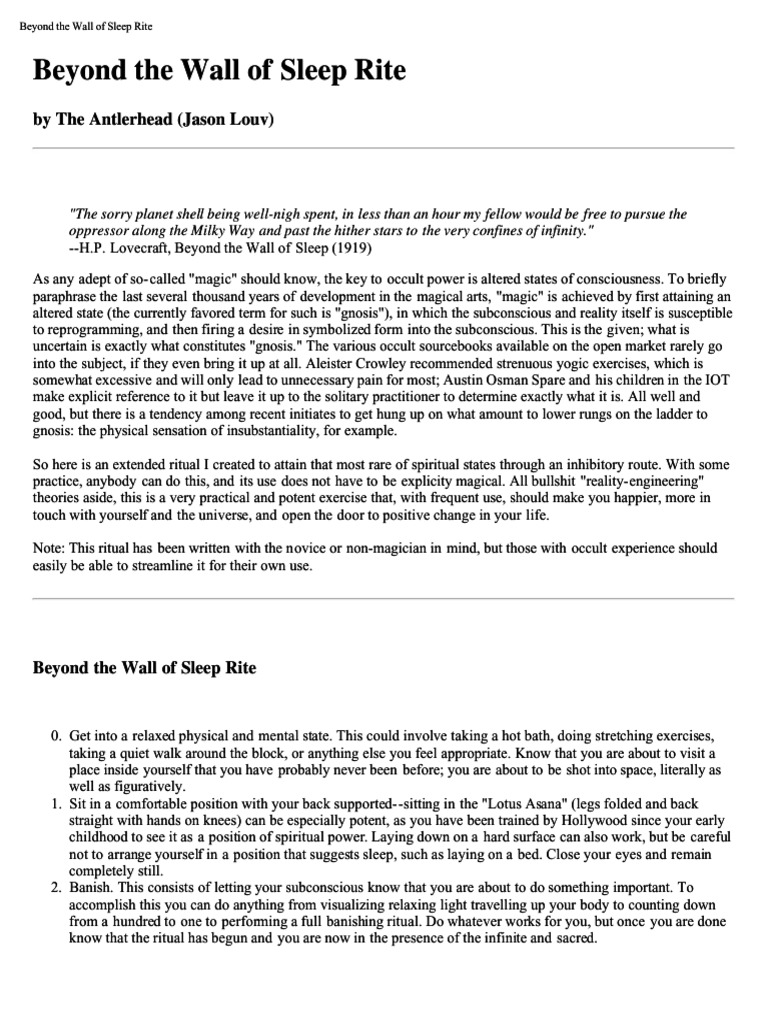 Collection of Magical Chaos Rituals by The Antlerhead (Jason Louv ...