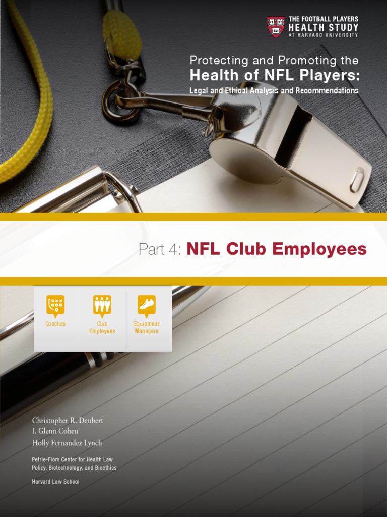 NFL Club Employees and Player Health | PDF | National Football League ...